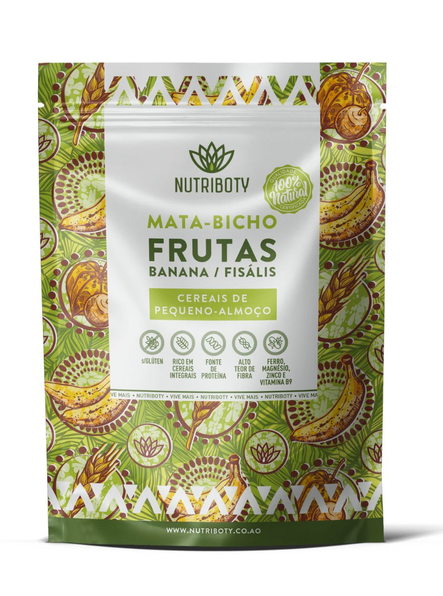 Mata-Bicho Banana e Fisális - Cereais de Pequeno-Almoço – Nutriboty Angola